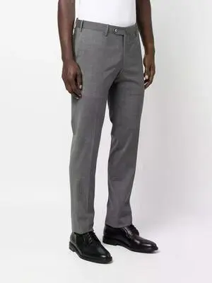 PT TORINO Pressed-crease Tailored Trousers - Grey