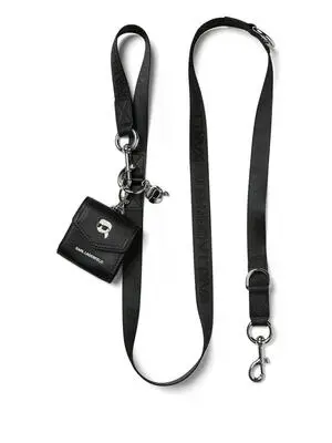 Karl Lagerfeld Pet Leash And Pouch Set - Black