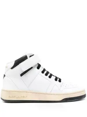 Saint Laurent Lax Leather Sneakers - Black
