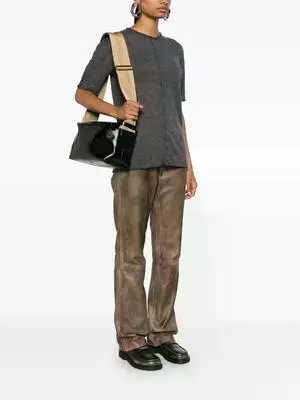 UMA WANG Logo-debossed Shoulder Bag