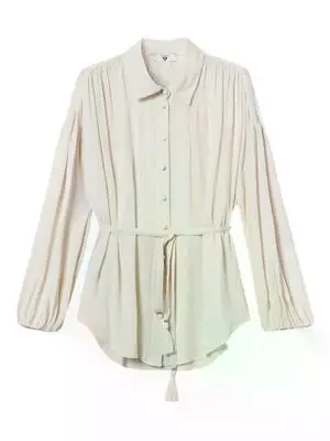 TWINSET Belted Shirt With Tassel Detail