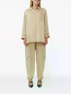 GANNI Long-sleeve Satin Shirt