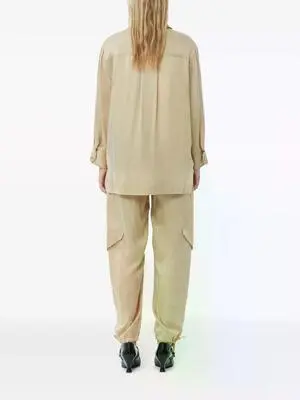 GANNI Long-sleeve Satin Shirt