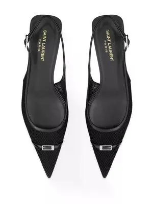 Saint Laurent Slingback Mesh Pumps