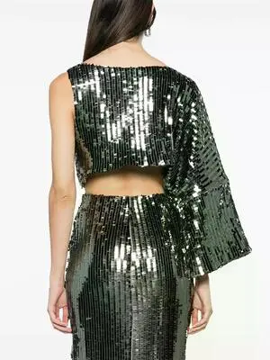 TALLER MARMO Sequinned Asymmetric Top