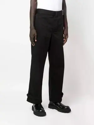 Alexander McQueen Buckled Four-pocket Straight Trousers