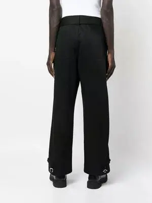 Alexander McQueen Buckled Four-pocket Straight Trousers
