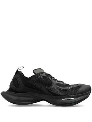 Balenciaga Logo-print Sneakers - Black