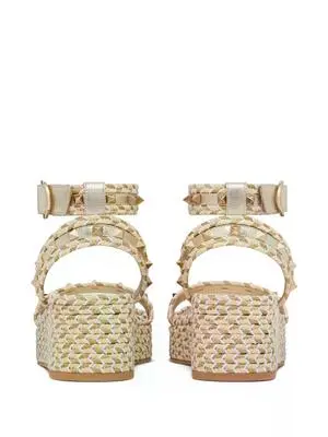 Valentino Garavani Rockstud Flatform Sandals