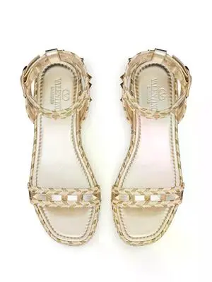 Valentino Garavani Rockstud Flatform Sandals