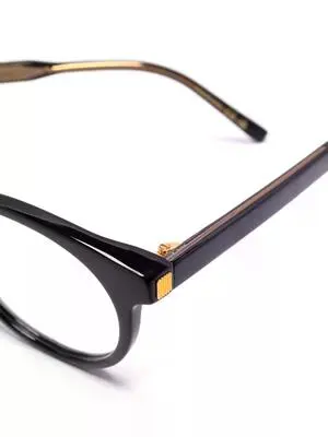 Dunhill Pantos-frame Glasses - Black