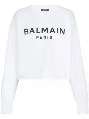 Balmain Logo-print Cotton Sweatshirt