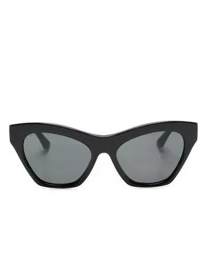 Burberry Logo-lettering Cat-eye Sunglasses - Black