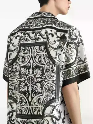 Dolce & Gabbana Majolica-print Silk Shirt
