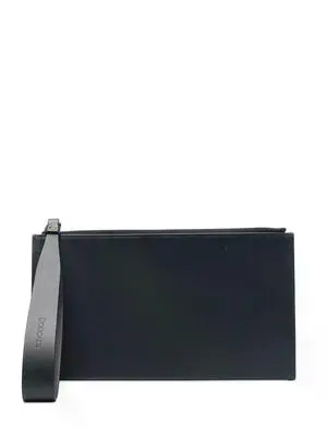 DOUCAL'S Smooth Leather Wallet - Blue