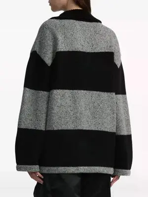 HALFBOY Spread-collar Striped Jumper