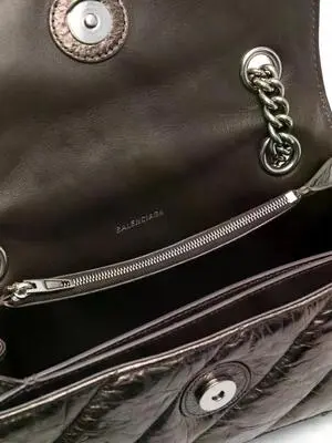Balenciaga Crush Small Leather Shoulder Bag