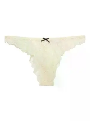 FLEUR DU MAL Bianca Briefs - Neutrals