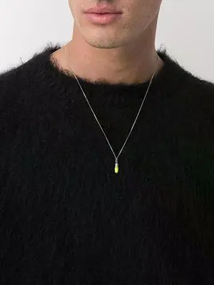 TRUE ROCKS Mini Pill Pendant Necklace - Silver