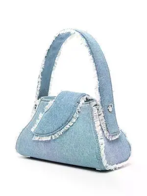 Gcds Small Comma Denim Bag - Blue