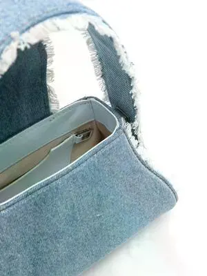 Gcds Small Comma Denim Bag - Blue