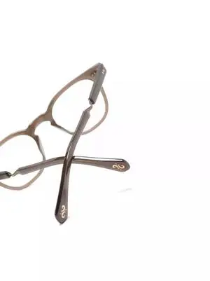 Garrett Leight Rivet-detail Wayfarer-frame Glasses
