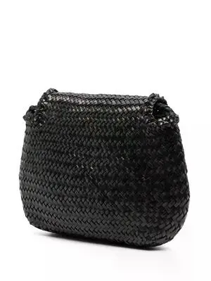 Dragon Diffusion Mini City Woven Crossbody Bag - Black
