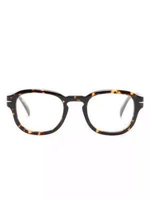 DB EYEWEAR BY DAVID BECKHAM Tortoiseshell Round-frame Glasses - Brown