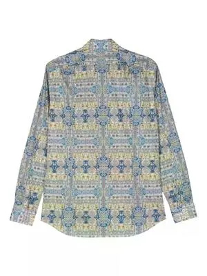 MAZZARELLI Floral-print Cotton Shirt