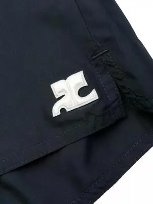 COURREGES Logo-patch Swim Shorts