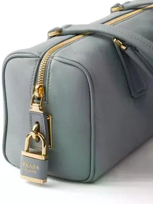 Prada Leather Top-handle Bag - Blue