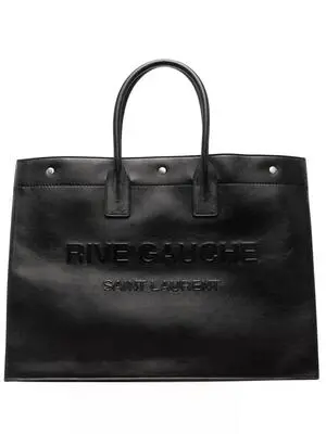 Saint Laurent Large Rive Gauche Tote Bag - Black