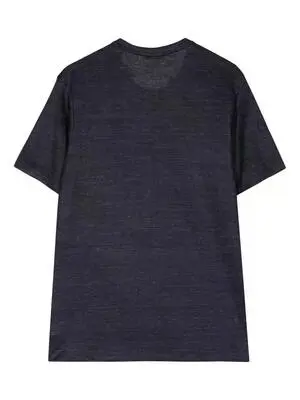 Paul & Shark Crew-neck Linen T-shirt