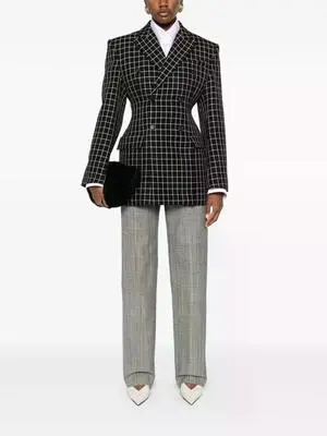 Wardrobe.NYC Check-pattern Double-breasted Blazer
