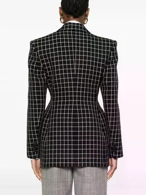 Wardrobe.NYC Check-pattern Double-breasted Blazer