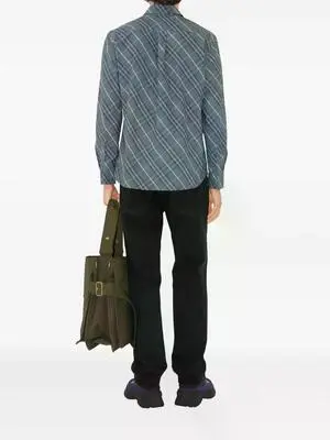 Burberry Checkered Cotton Shirt