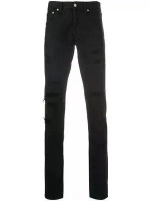 Visvim Distressed Slim-fit Jeans