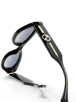 Gucci Oval-frame Sunglasses - Black