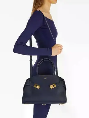 FERRAGAMO Medium Leather Tote Bag - Blue