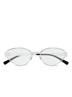 Gucci Oval-frame Glasses - Silver