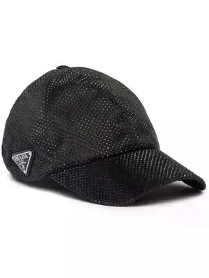 Prada Crystal-embellished Baseball Cap