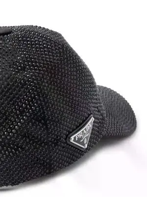 Prada Crystal-embellished Baseball Cap