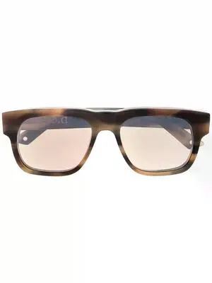 G.O.D EYEWEAR Thirteen Square-frame Sunglasses - Neutrals