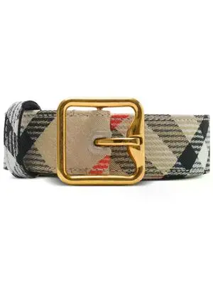 Burberry Gold Tone Belts For Women