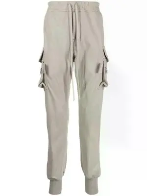 Rick Owens Drawstring Drop-crotch Track Pants - Grey
