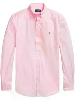 Polo Ralph Lauren Polo Pony-embroidered Cotton-blend Shirt - Pink
