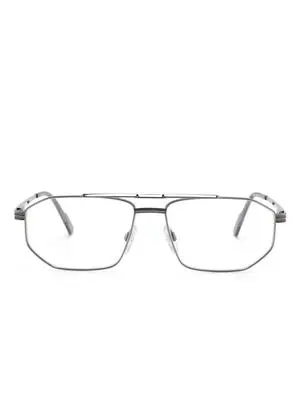 Cazal Pilot Frame Glasses - Silver