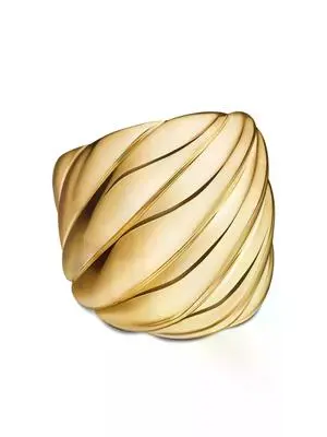 David Yurman 18kt Yellow Sculpted Cable Ring