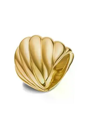 David Yurman 18kt Yellow Sculpted Cable Ring