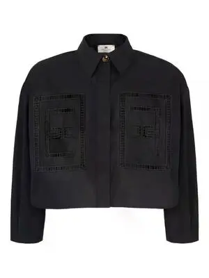 Elisabetta Franchi Embroidered Cropped Shirt